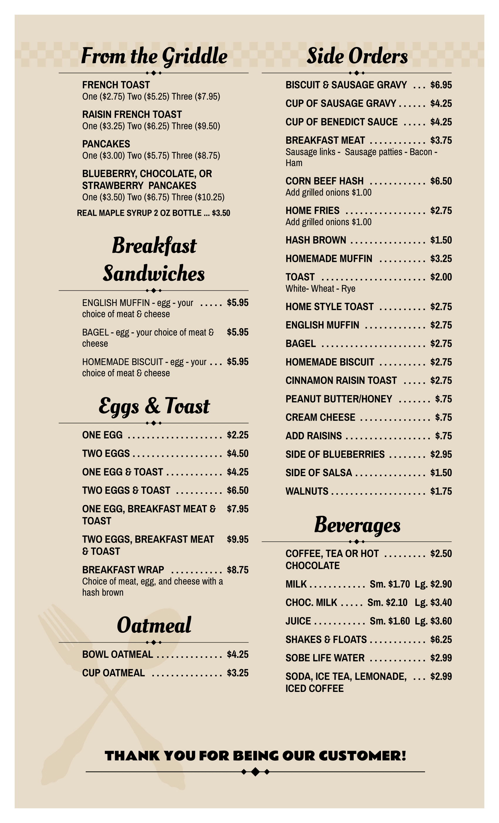 Breakfast The Rockport Diner